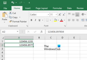 How to stop Excel from rounding numbers