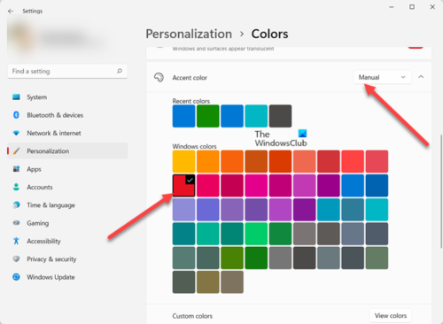 How to add custom color theme to Start Menu of Windows 11