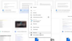 How to remove shared files from OneDrive, Google Drive, Dropbox