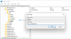 Run As Administrator option for MSI Files missing in Windows 11
