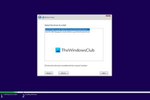 No drives were found during Windows Installation during Setup