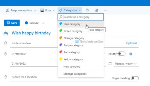 How to use Outlook Calendar as To-Do list app