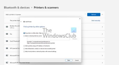 Printer Sharing not working in Windows 11/10