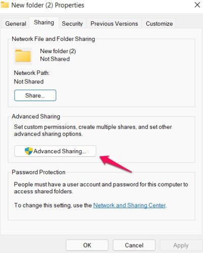 File Sharing is not working in Windows 11/10