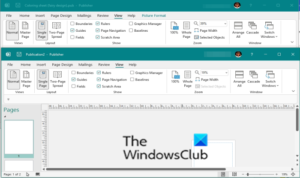 How to rearrange Pages in Publisher