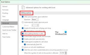 Can't type numbers or enter data into Excel cell