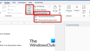 How to Turn On or Off Reviewing Pane in Microsoft Word