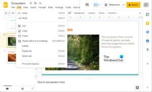 How to insert Google Slides into Google Docs