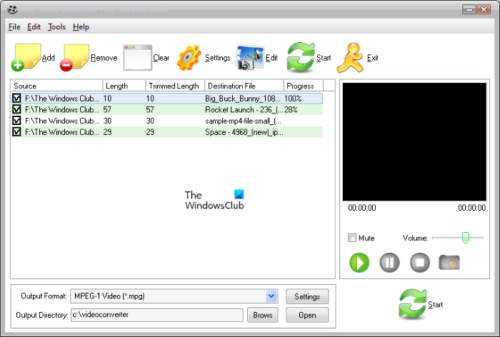 Best free Batch Video Converter software for Windows PC