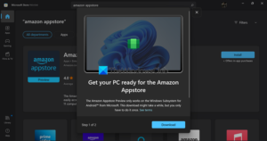 How to install and use Amazon Appstore on Windows 11