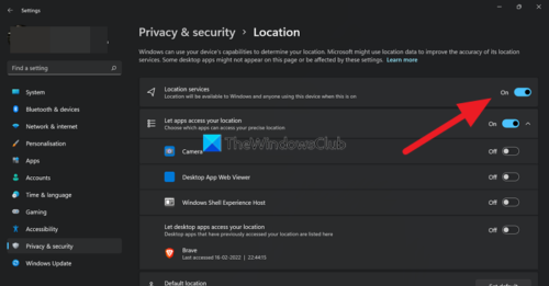 Microsoft Edge detects the wrong Geographical Location