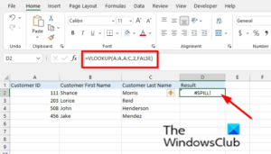 How to remove SPILL error in Excel