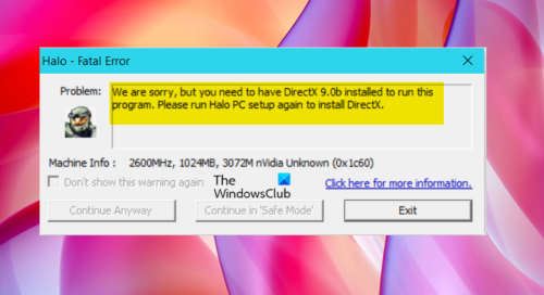 Fix Halo CE DX Fatal Error on Windows PC