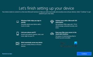 Turn off Windows Welcome Experience for all users in Windows 11