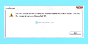No device drivers were found error during Windows Setup
