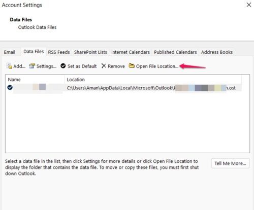 Outlook not connecting to Server on Windows 11