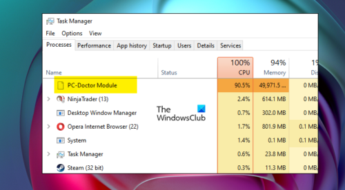 Fix PC-Doctor Module High CPU Usage on Windows computer