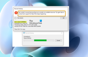 Fix Remote Desktop Error Code 0x3000046 on Windows computer