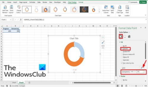 How to create a Bar or Circle Progress Chart in Excel