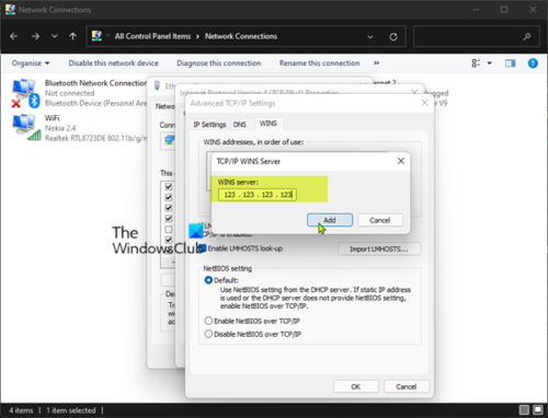 The specified domain either does not exist or could not be contacted