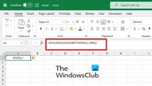 How to remove SPILL error in Excel