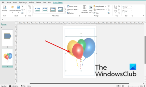 How to make Picture Background or Shape transparent in Publisher