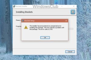 Fix Windows Installer Error Code 2755