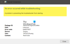 Troubleshooters not working in Windows 11/10