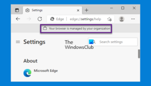Your browser is managed by your organization Microsoft Edge