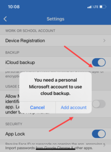 Use Microsoft Authenticator app to Backup and Restore credentials
