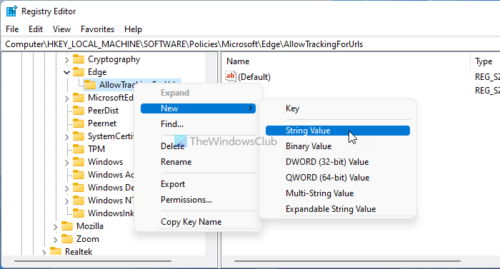 How to add a site in Tracking Prevention Exceptions in Edge