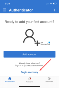 Use Microsoft Authenticator app to Backup and Restore credentials