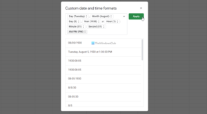 How to change Date Format in Excel Online and Google Sheets