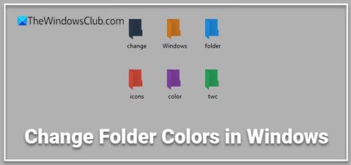 Free software to change Folder icon color in Windows 11