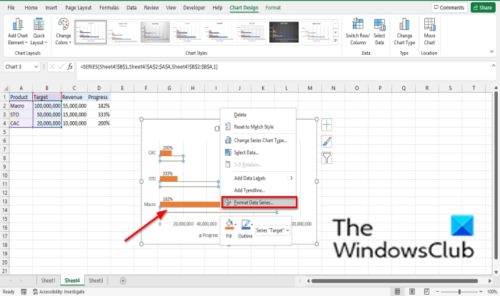 How to create a Bar or Circle Progress Chart in Excel