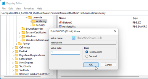 How to disable Unmanaged and Installed OneNote add-ins