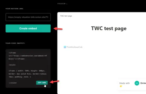How to embed Notion pages in a website How to embed Notion pages in a website