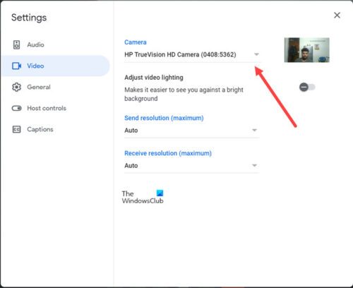 No Camera found in Google Meet on Windows 11/10 PC