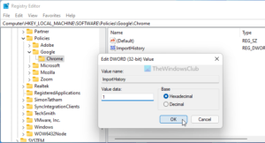 How to import History into Chrome on First Run from Edge, Firefox