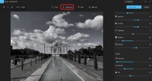 How to make a Black and White picture on Windows PC