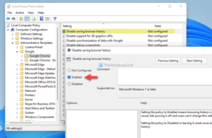 How to prevent Chrome or Edge from saving Browsing History and Data