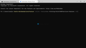 Print to PDF is missing in Windows 11/10