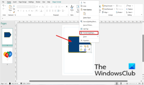 How to make Picture Background or Shape transparent in Publisher