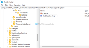 Stop PowerPoint from extending display when presenting on laptop