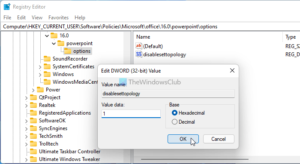 Stop PowerPoint from extending display when presenting on laptop