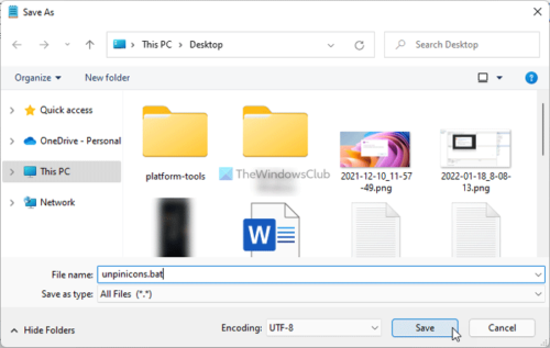 How to unpin all Taskbar icons at once in Windows 11/10