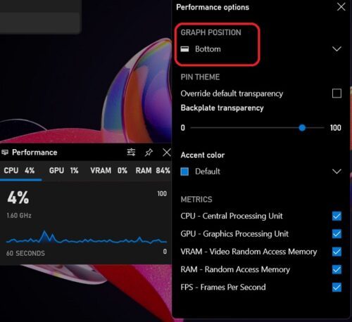 Use Empty Space on Windows 11 Taskbar to display Performance Stats