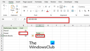 How to fix the #VALUE error in Excel
