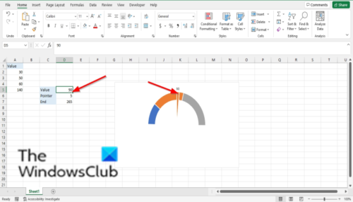 How to create a Gauge Chart in Excel