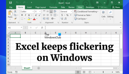 Fix Excel keeps flickering on Windows 11/10